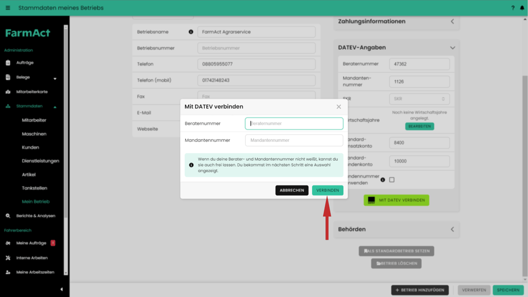 DATEV-Connect-Schnittstelle