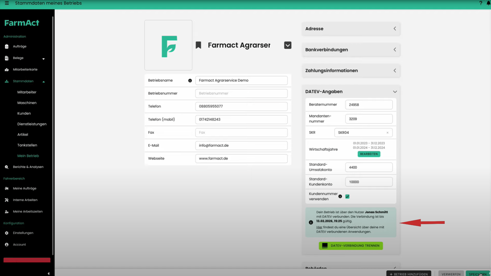 DATEV-Connect-Schnittstelle